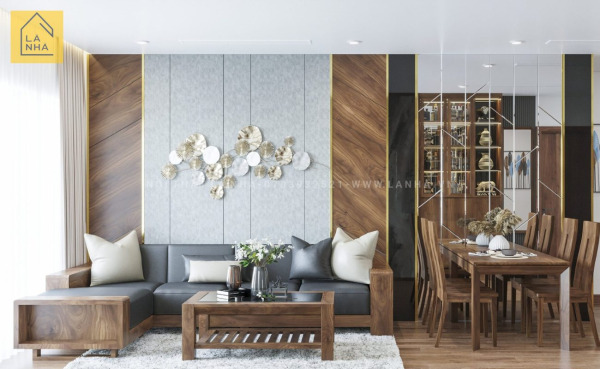 100 Mẫu Sofa Gỗ Chữ L Đẹp, Giá Rẻ, Siêu Hot, Hiện Đại | m.okking
